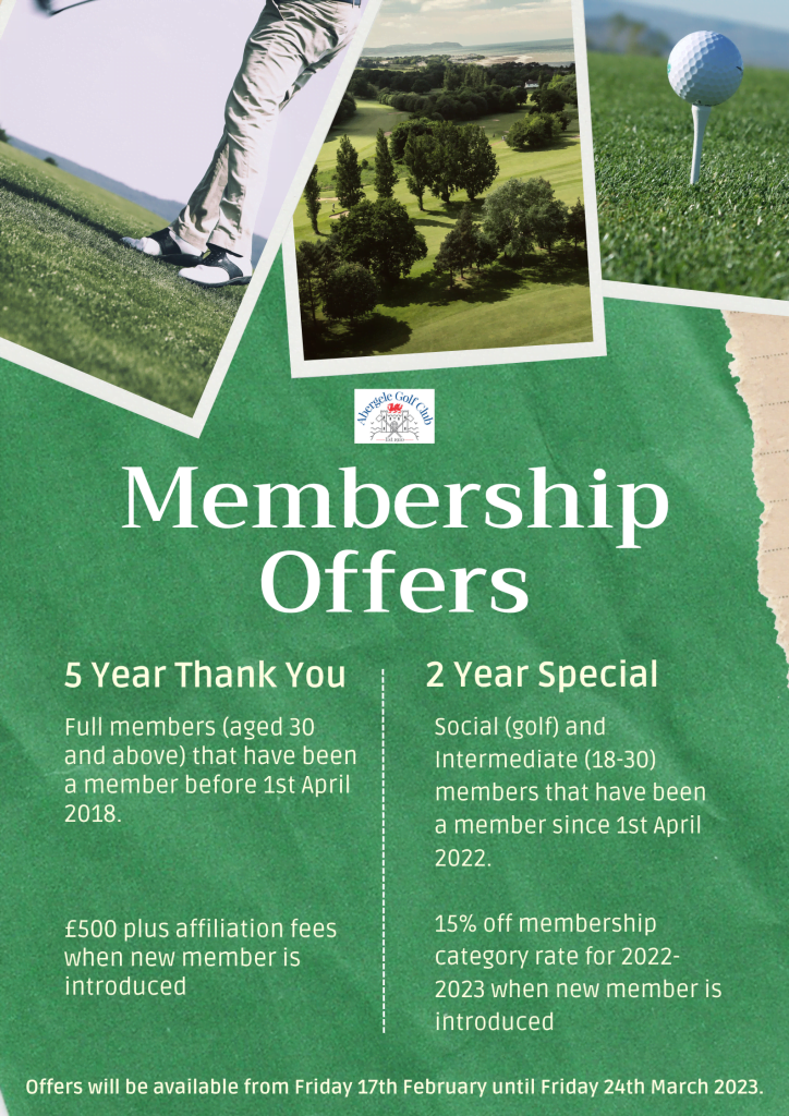 Offers - Abergele Golf Club
